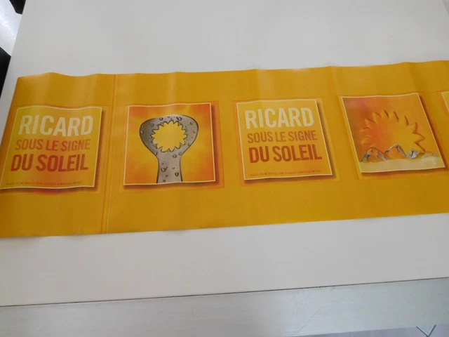 BANDEROLE PLASTIFIÉE &RICARD sous le signe du soleil" EUR 9,50 ...