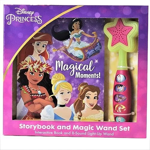 DISNEY PRINCESS: MAGICAL Moments Storybook and Magic Wand Sound Book ...