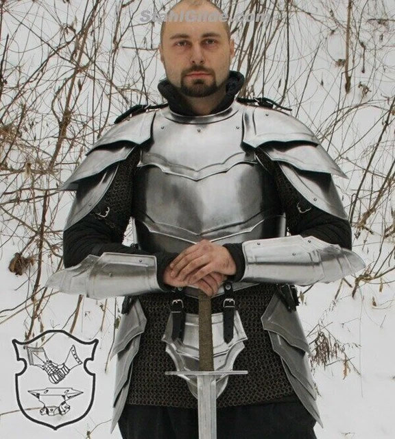 MEDIEVAL LARP ELVEN Fantasy Knight Full Suit Of Armor Cuirass/Pauldrons ...