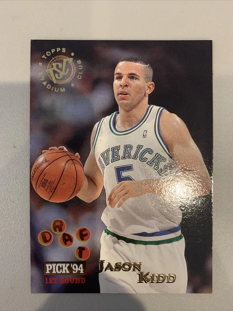 1994 TOPPS STADIUM Club Jason KIdd Rookie Card #190 EUR 3,26 - PicClick FR