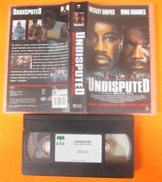VHS FILM UNDISPUTED 2002 Wesley Snipes Ving Rhames CVC SELC8059 (F191 ...