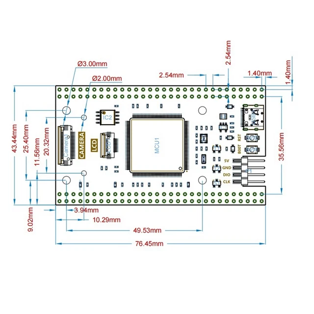 STM32H723ZGT6 CORE BOARD Chip STM32 STM32H723 STM32H H723ZG System ...