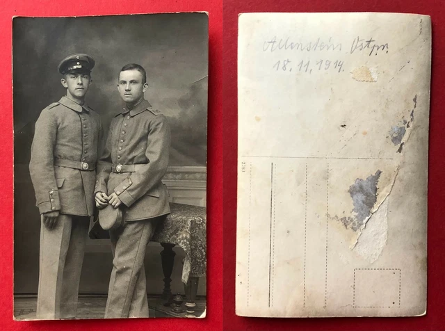MILITÄR FOTO AK ALLENSTEIN 1914 feldgraue Soldaten der Infanterie Nr. 146( 91217 EUR 25,74 ...