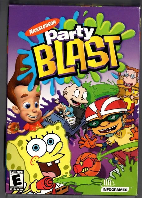 NICKELODEON PARTY BLAST PC CD-Rom Video Game Used + Manual Infogrames ...