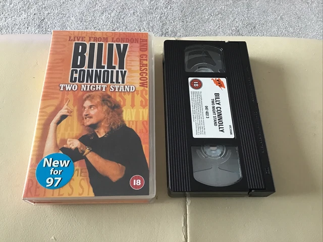 BILLY CONNOLLY - Two Night Stand - VHS Video Cassette Tape 1997 VGC £8. ...