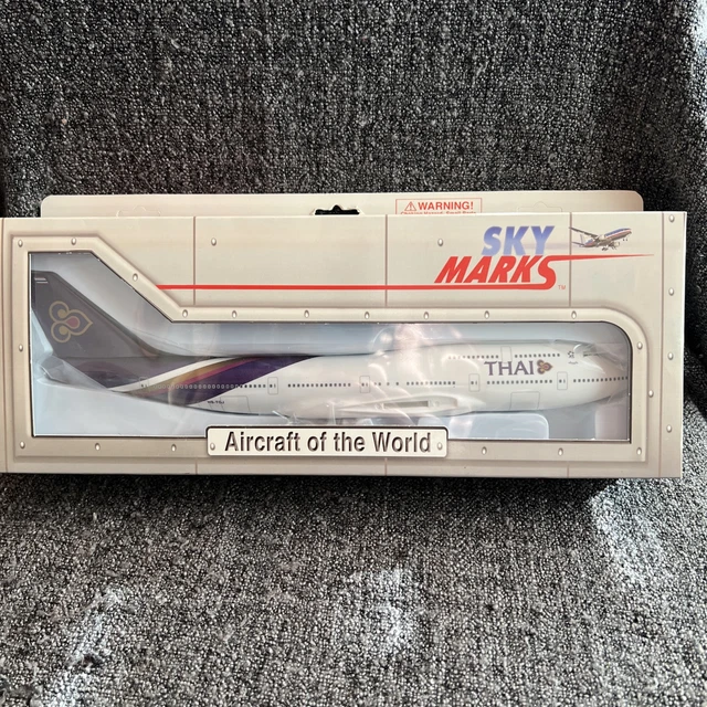 SKYMARKS THAI AIRWAYS SKR 291 Boeing 747-400 Model Aircraft Airplane 0. ...