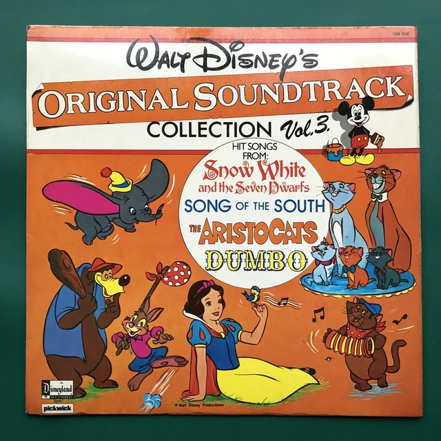 WALT DISNEY ORIGINAL SOUNDTRACKS VOL.3 Children's LP Aristocats Dumbo ...