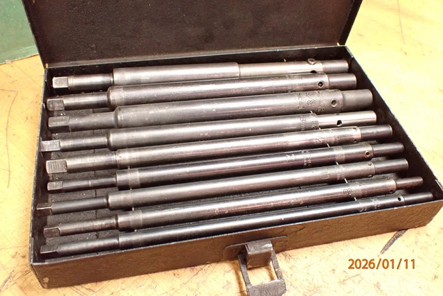 THE WALTON CO. Metal Threading Tap Extensions With Steel Case Machinist ...