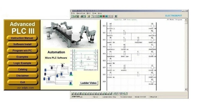 VIRTUAL PLC AUTOMATION Industrial Programming Software Ladder and Function Logic $40.40 ...