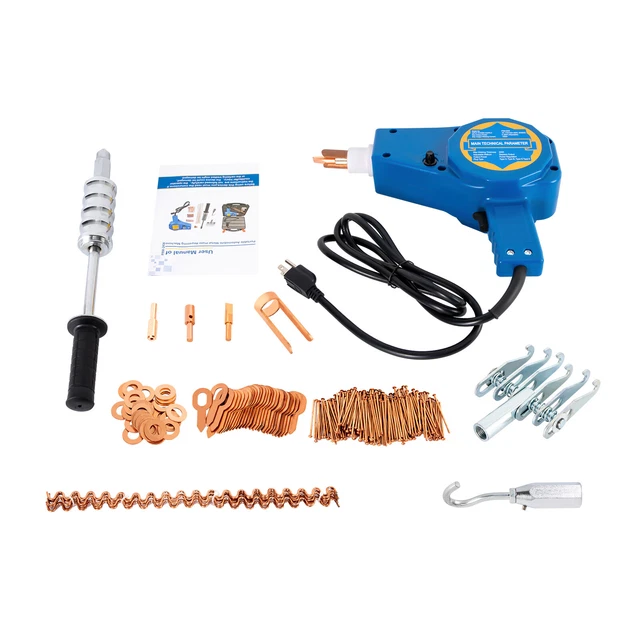 AUTO BODY DENT Repair Kit 800VA Electric Stud Welder Gun with Puller ...