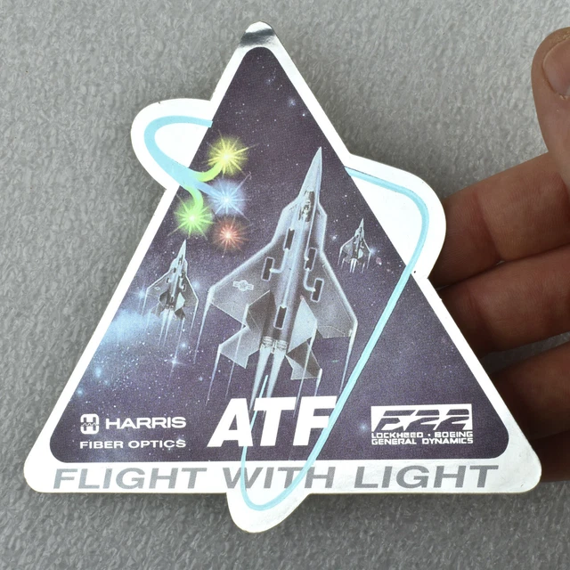 LOCKHEED MARTIN F-22 Raptor ATF Flight With Light Metallic Sticker ...