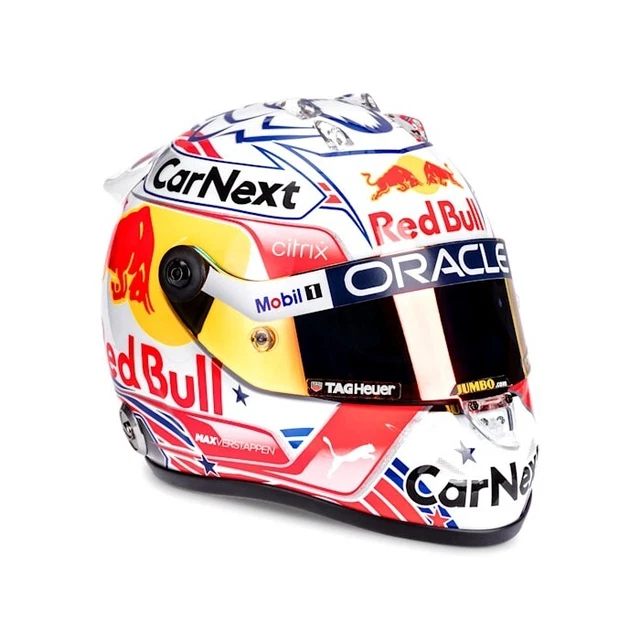 MAX VERSTAPPEN RED Bull Racing Helmet Scale 1/2 2022 USA GP Formula 1 ...