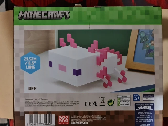 MINECRAFT LED NIGHT Light 4-Color £21.50 - PicClick UK
