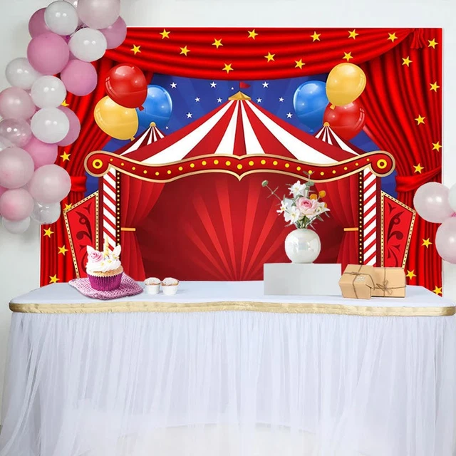 STAGE RED CURTAIN Balloon Star Birthday Backdrop $36.09 - PicClick AU