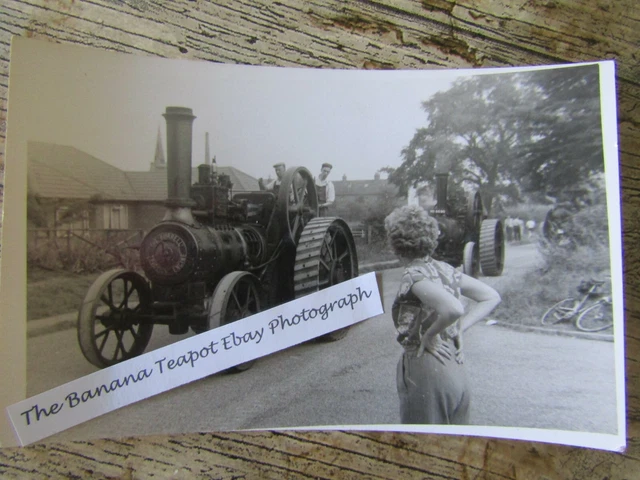 VINTAGE STEAM RALLY Traction Engine Kegworth leics 1959 Photograph 5.5 ...