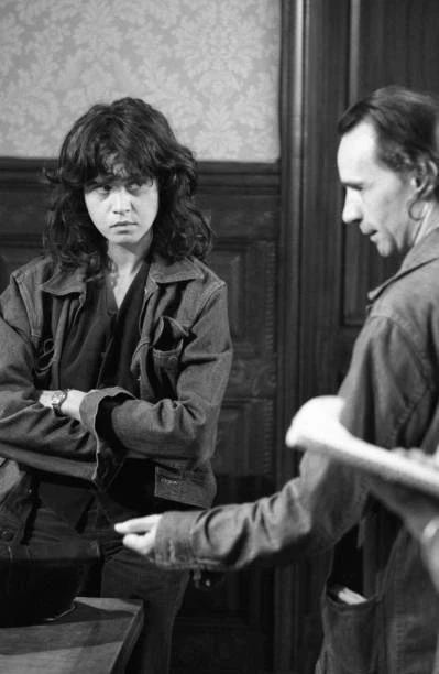 PORTRAIT OF ACTRESS Maria Schneider and Jacques Rivette 1976 OLD PHOTO ...