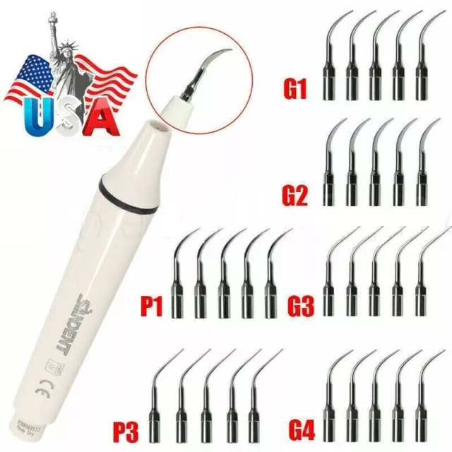 Dental Ultrasonic Piezo Scaler Handpiece 5 Tips Perio Scaling Fit Ems