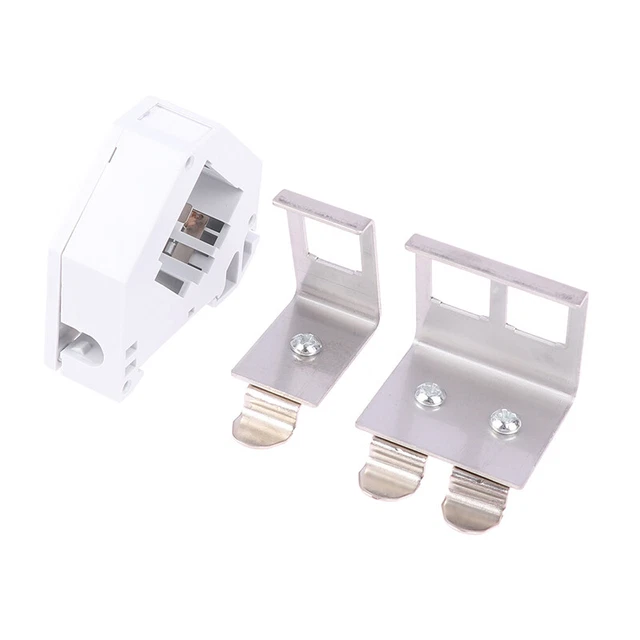 1 PORT 2 Ports DIN Rail Holder Snap-in Keystone Jacks Holder For 35mm ...