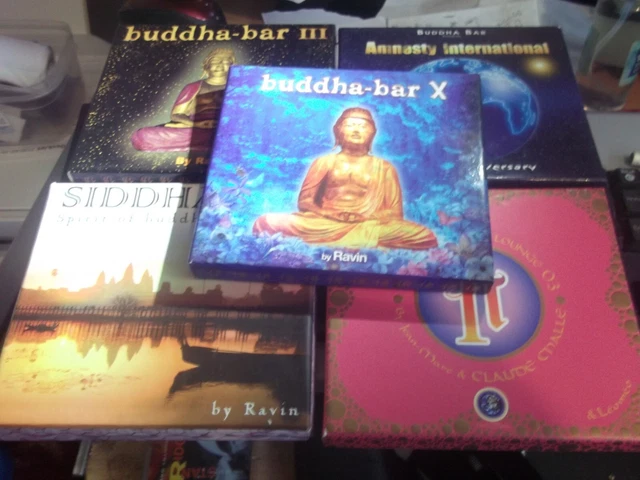 5 BUDDHA BAR BOXSETS -Budda bar X/Siddharta/Budda Bar III/Amnesty ...