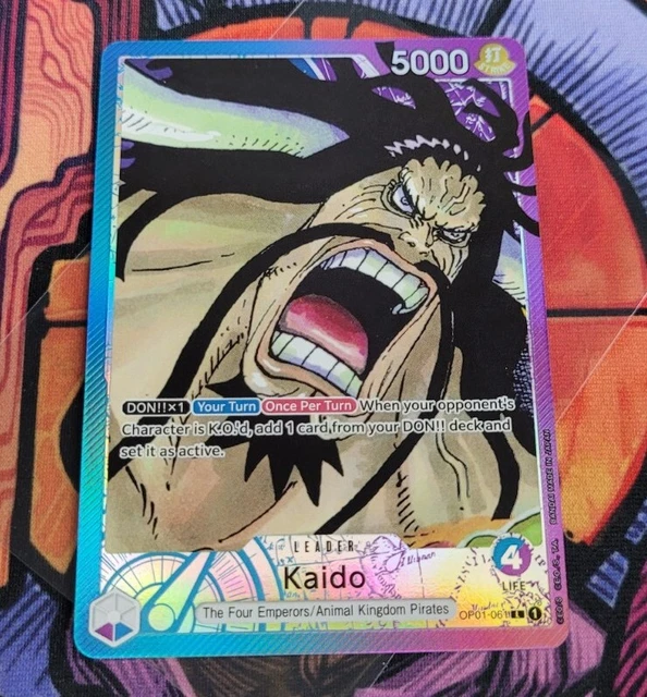 CARTE UNE PIÈCE anglaise Kaido Parallel Alt Art Manga Leader OP01-061 #2 EUR 222,79 - PicClick FR