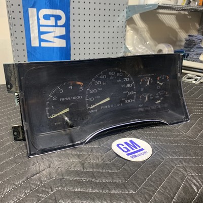 OBS 95-98 CHEVY GMC 1500 2500 TRUCK INSTRUMENT GAUGE CLUSTER AUTO OEM ...