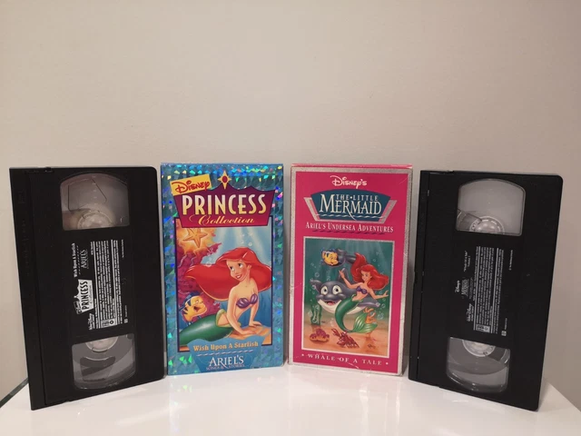 DISNEY LITTLE MERMAID Ariel VHS Lot - Undersea Adventures, Wish Upon A ...