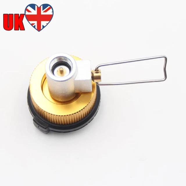 CANISTER GAS FURNACE Connector Shifter Conversion Head Camping Stove ...