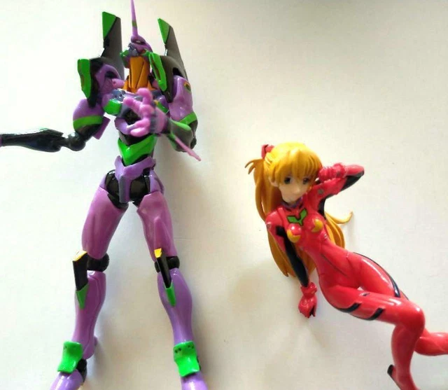 EVANGELION FIGURE MOVABLE Unit 01 Asuka Plug Suit Pilot Anime Rare Item ...