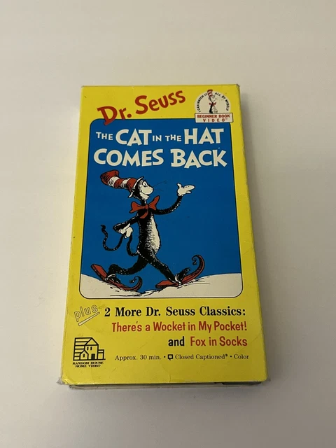 DR. SEUSS - The Cat in the Hat Comes Back (VHS, 1994) $3.99 - PicClick