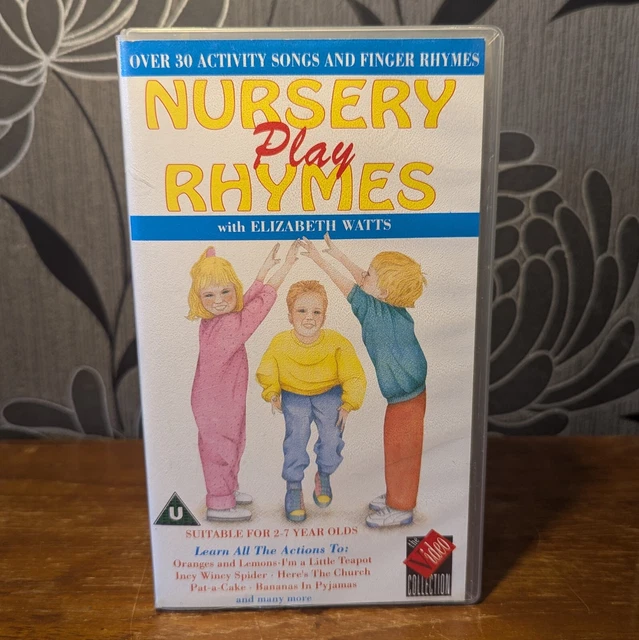 NURSERY PLAY RHYMES VHS with Elizabeth Watts (1990) *Tested* Vintage ...