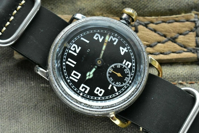 PILOT AVIATOR LUFTWAFFE 1935 Orologio da polso LANCO lunetta rotante ...