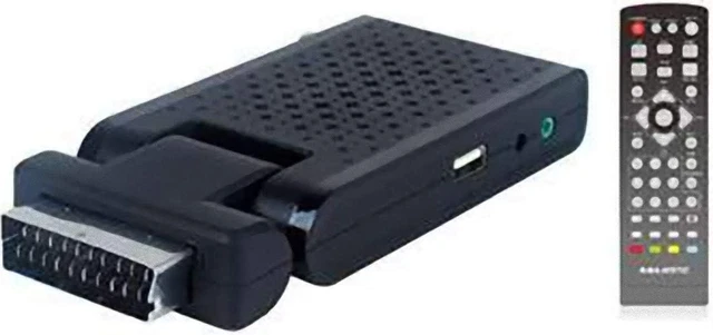 DEC 663N - Mini Decoder Scart Digitale Terrestre DVB-T/T2 HD, Ingresso ...