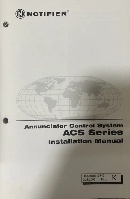 NOTIFIER ACM-16AT ANNUNCIATOR Control Module Fire Alarm Device. £470.83 ...