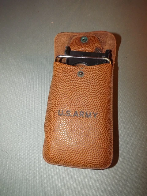 VINTAGE WWII ERA US Army Folding Map Magnifying Glasses w/Case £38.56 ...