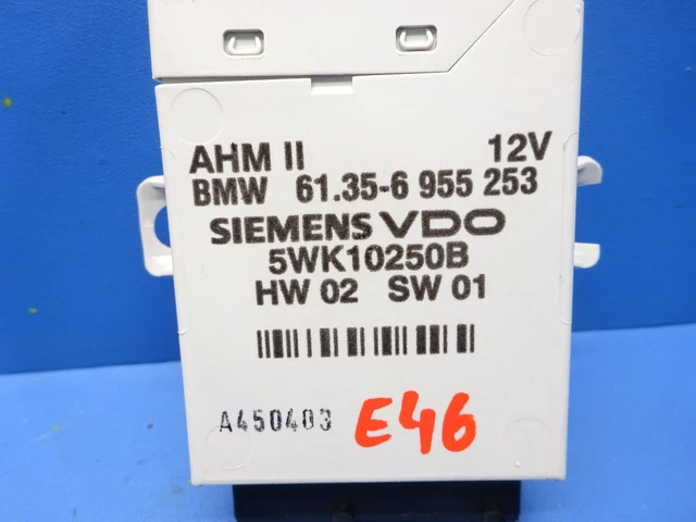 BMW E46 E53 E83 Boitier Attache Remorque 61.35-6 955 253 - 61356955253 ...