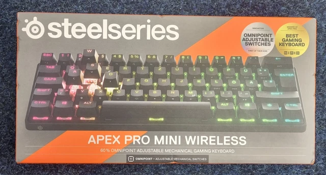 STEELSERIES APEX PRO Mini Wireless Mechanical Gaming Keyboard Uk Qwerty ...