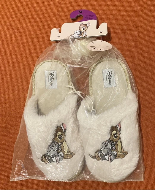 PRIMARK DISNEY'S BAMBI & Thumper Slippers Gift Bag UK Size 3/4 5/6 & 7/ ...