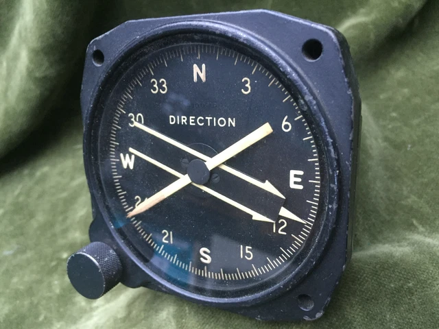 WW2 RAF AIRCRAFT Cockpit Compass Indicator Gauge Instrument £48.00 ...