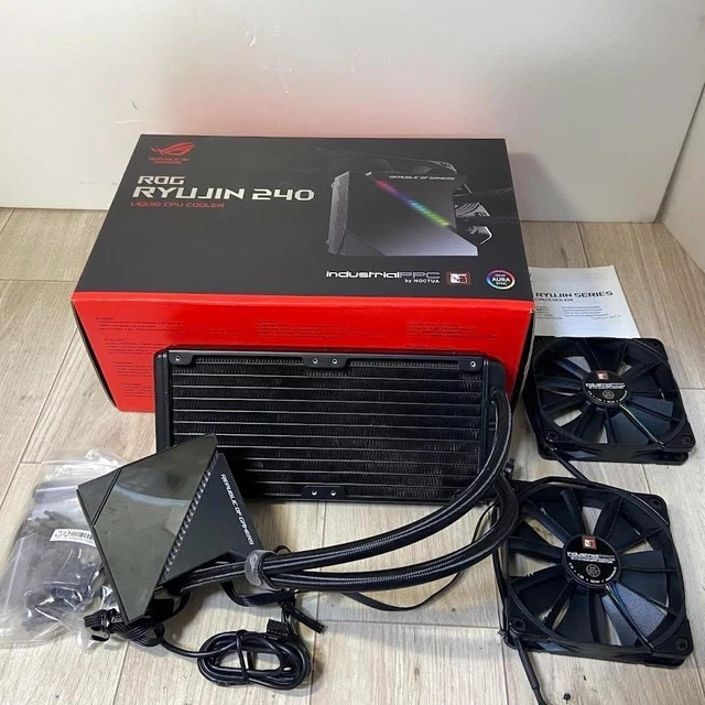 [AJ] ASUS ROG RYUJIN 240 Water Cooling Unit CPU Cooler Radiator Fan ...