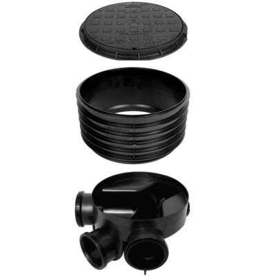 UNDERGROUND DRAINAGE MANHOLE Inspection Chamber Riser 320mm £5.99 ...