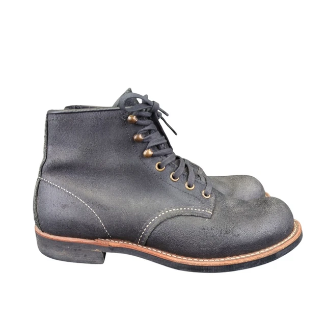 RED WING 2955 Blacksmith Spitfire Boots Heritage Black Men's 8D Rough ...