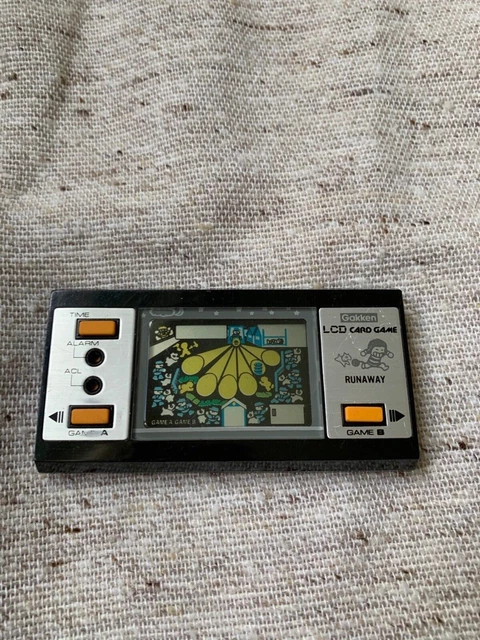 LCD SPIEL GAME Handheld - Gakken Runaway 80s Japan Vintage Gaming 80er ...