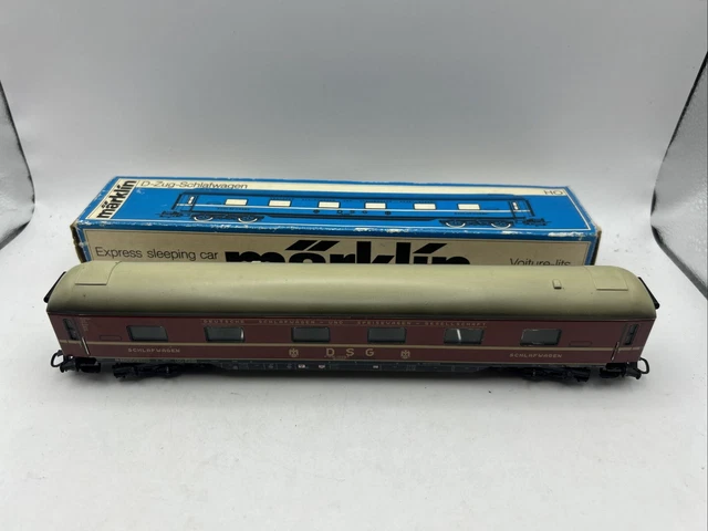 VINTAGE MÄRKLIN HO / OO Gauge 4064 DSG Express Sleeping Car Tin / Metal ...