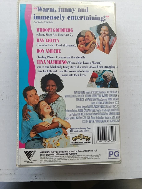 CORRINA CORINNA WHOOPI Goldberg VHS Big Box 1994 AUS PAL Roadshow ...