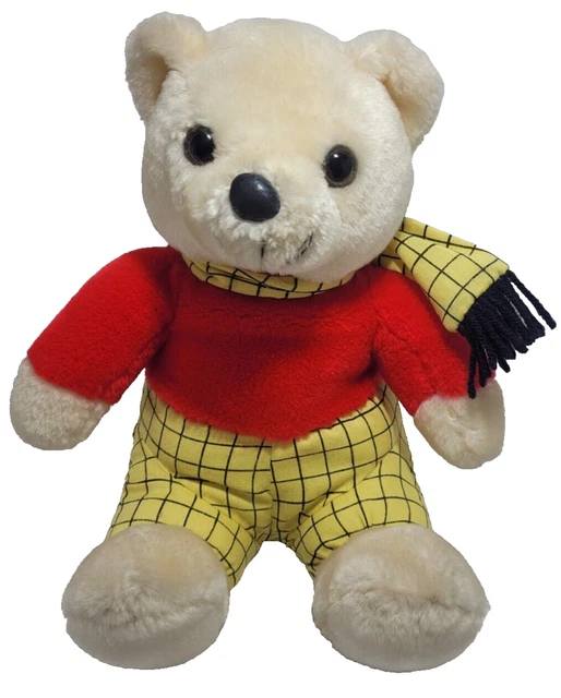 RUPERT THE BEAR by PLAY MARKERS CUDDLY 11"PLUSH SOFT TOY TEDDY VINTAGE ...
