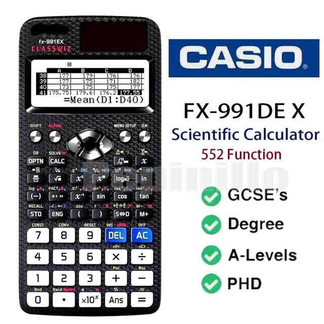CASIO FX-991EX ORIGINAL Scientific Calculator Classwiz 552 function ...