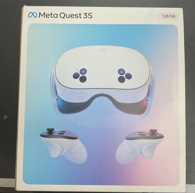 META QUEST 3S Virtual Reality Headset 128GB Boxed £200.00 - PicClick UK