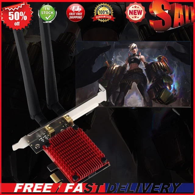 NETWORK ADAPTER SUPPORTS Windows 10/11 Desktop Adapter WiFi Card for ...