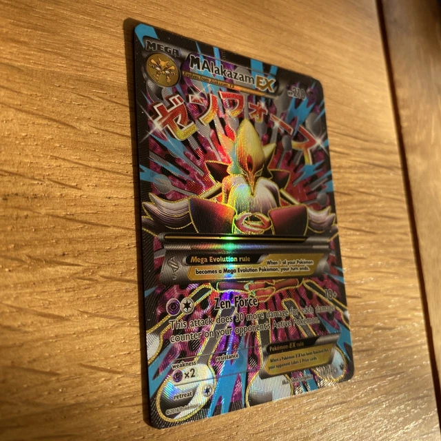 POKEMON TCG MEGA Alakazam EX Full Art Ultra Rare XY Fates Collide 118/ ...