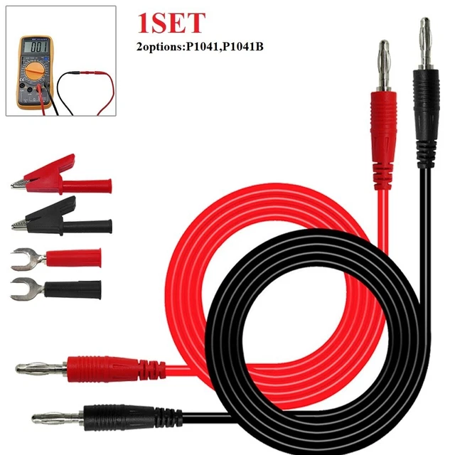 TEST MULTIMETRO CAVO di prova morbido da testare con morsetti a ...